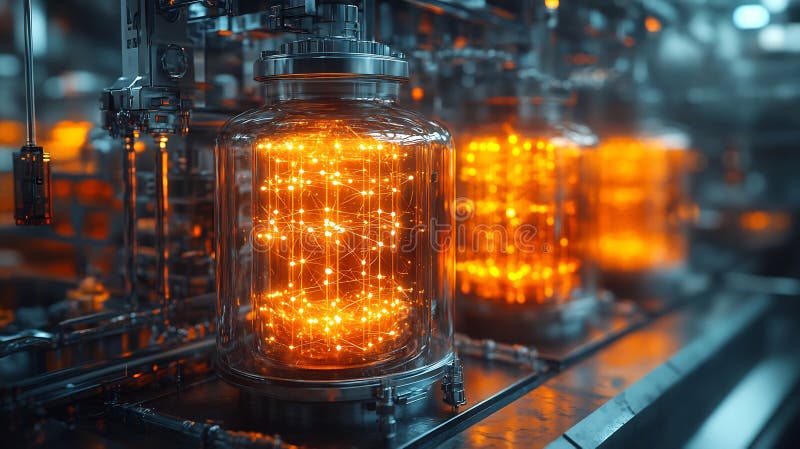 Scientific Visualization Advanced Sodium Ion Stock Illustration ...