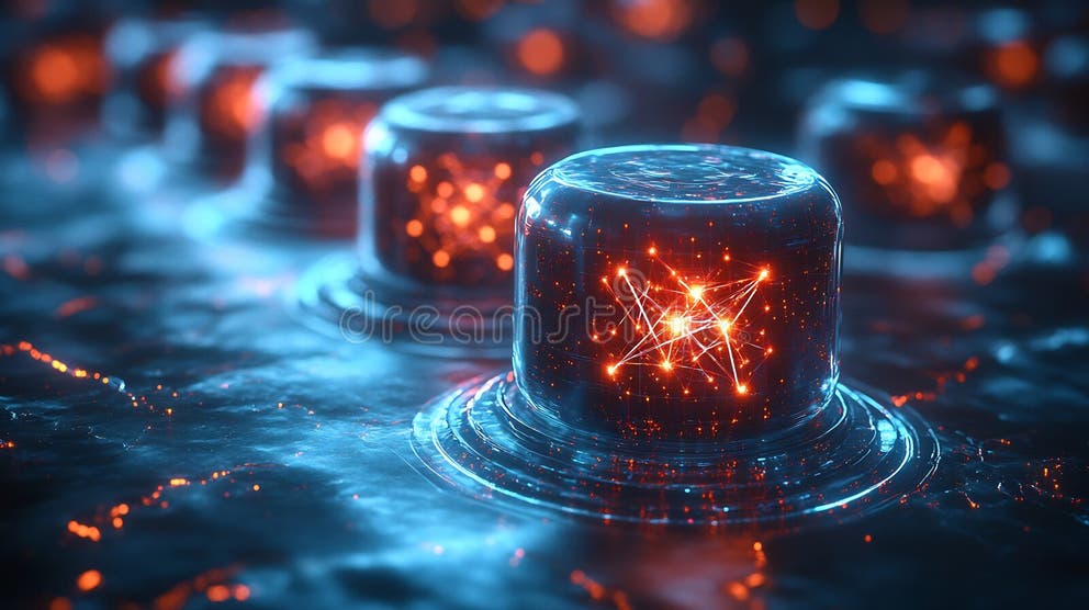 Scientific Visualization Advanced Sodium Ion Stock Photo - Image of ...