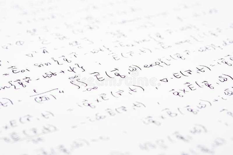Algebra formulas close up. stock image. Image of teach - 14165683