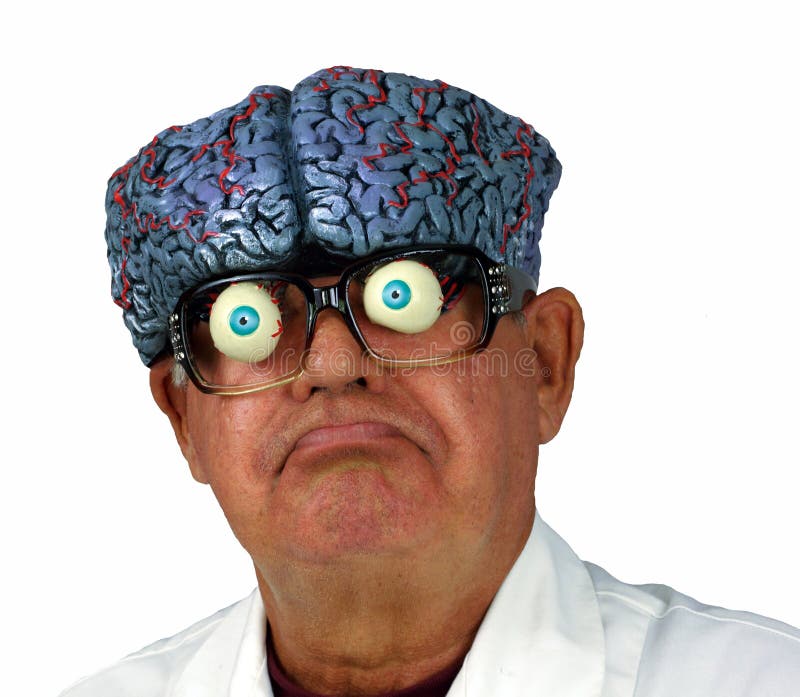 Scientifique fou image stock. Image du pensez, glaces - 33423383