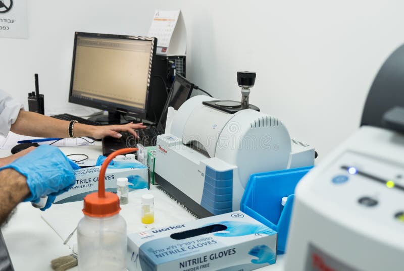 The Scientis Do Some Test in Chemistry Lab Editorial Photography ...