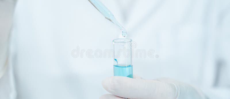 Scientist Analyze Biochemical Samples Advanced Scientific Laboratory ...