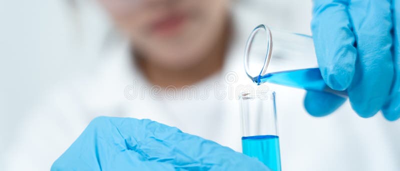 Scientist Analyze Biochemical Samples in Advanced Scientific Laboratory ...