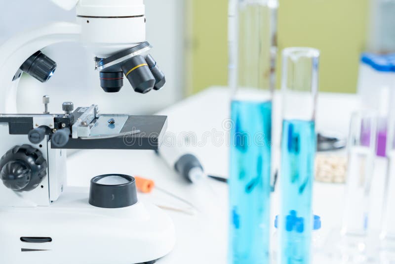 Scientist Analyze Biochemical Samples in Advanced Scientific Laboratory ...