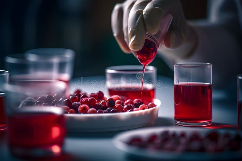 Scientist Analyzing the Testing Result from Berry in Food Science ...