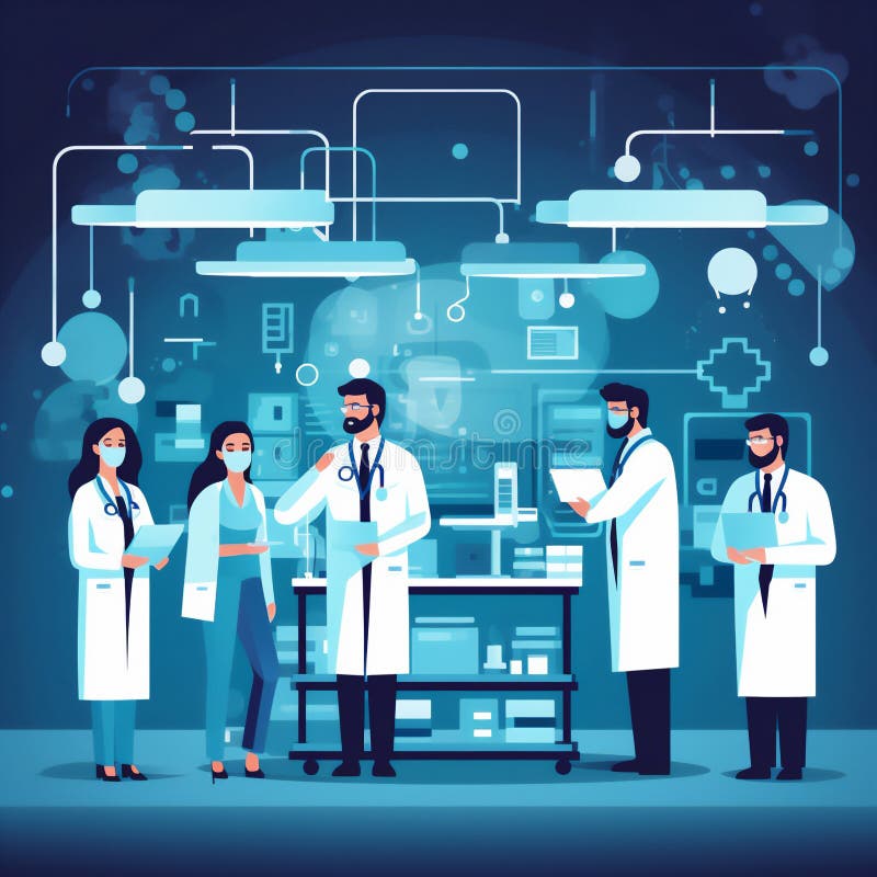 Scientist Banner Set with People in Chemistry Lab. Stock Illustration ...