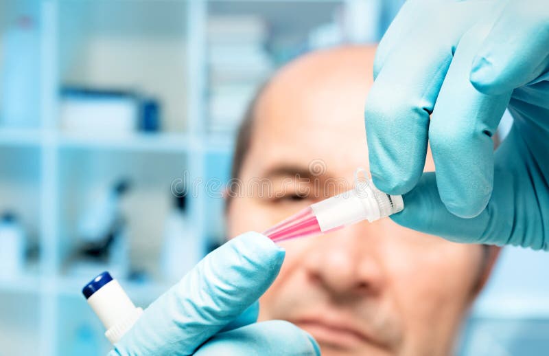 Biological or Chemical Sample Stock Image - Image of microbiology, vial ...