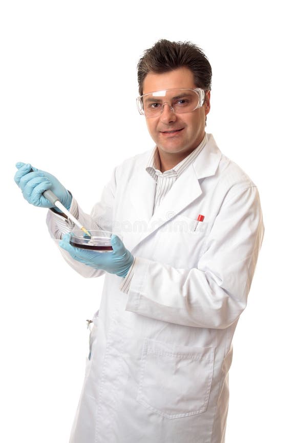 Scientist or Biologist Using Pipette Stock Photo - Image of ...