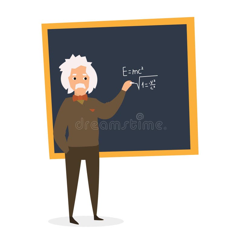 Scientist by Blackboard Theme Image 2 Stock Vector - Illustration of ...