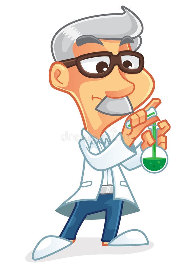 Scientist Cartoon Character Stock Vector - Illustration of icon ...