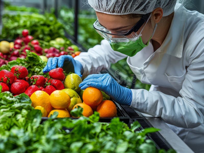 Scientist Check Chemical Fruit Residues in Laboratory Stock Image ...