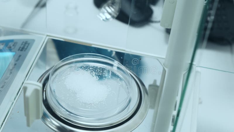 Measurement of PH of the Solution Using Indicator Paper. Scientist in ...