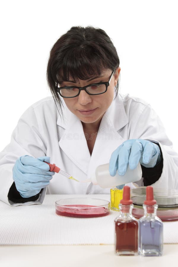 Scientist chemist at work stock image. Image of chemistry - 5550279