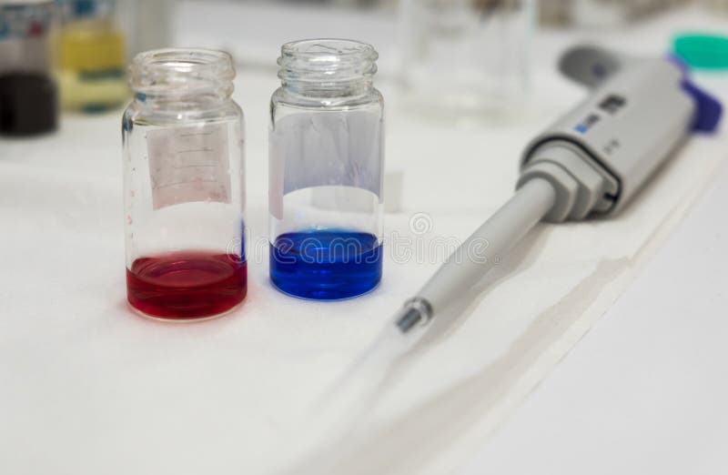 The Scientist Chemistry Laboratory Samples and Equipment Stock Photo ...