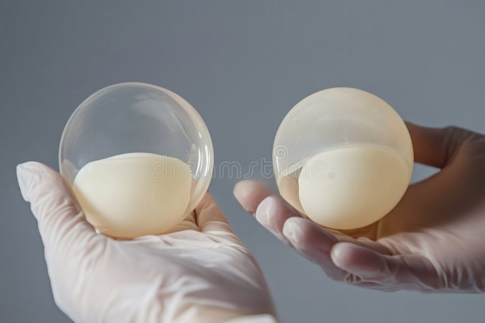 Scientist Comparing Two Samples of Spherical Material in Laboratory ...