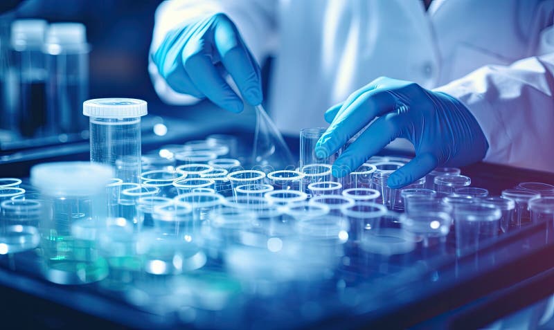 Scientist Conducting Experiments in a Laboratory Setting Stock Image ...