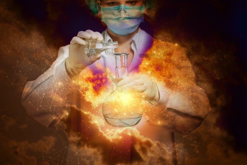 Scientist Conducting Research and Discovery Stock Image - Image of ...