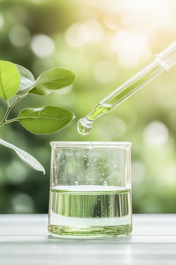 A Scientist Conducts Experiments with Green Hydrogen in a Lab, Using a ...