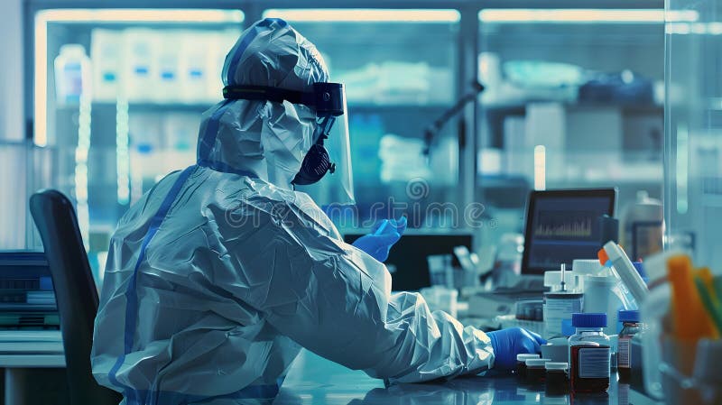 Scientist Conducts Experiments in a Modern Laboratory Setting ...