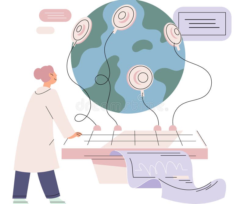 Scientist Conducts Research To Study Planet, Make Experiment ...