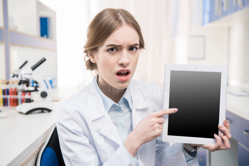 Scientist with Digital Tablet Stock Image - Image of laboratory ...