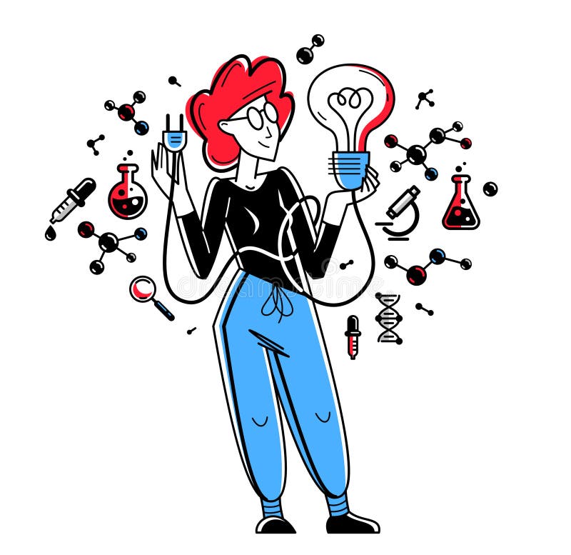 Theories Of Light And Their Scientist Clipart