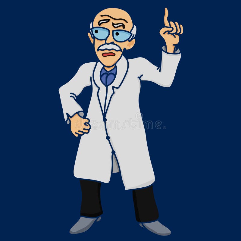 Scientist Disgruntled Illustration Stock Vector - Illustration of ...