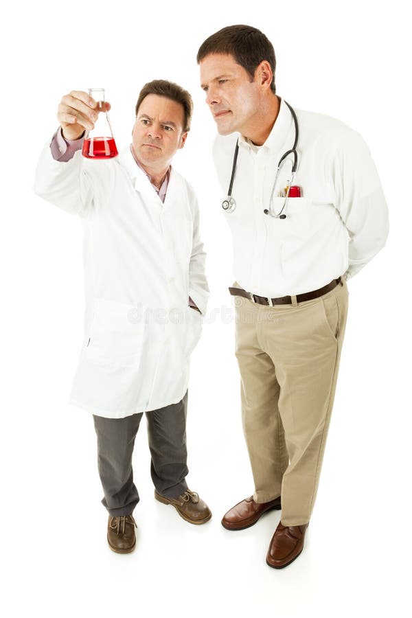 Scientist and Doctor - Lab Results Stock Image - Image of colleagues ...
