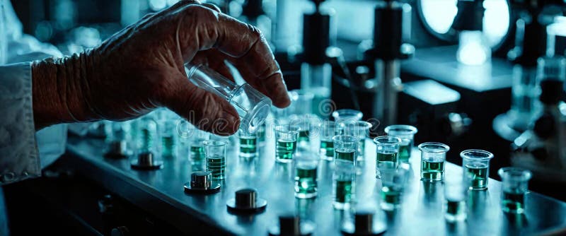 Scientist or Doctor Performing Scientific Experiments in a Laboratory ...