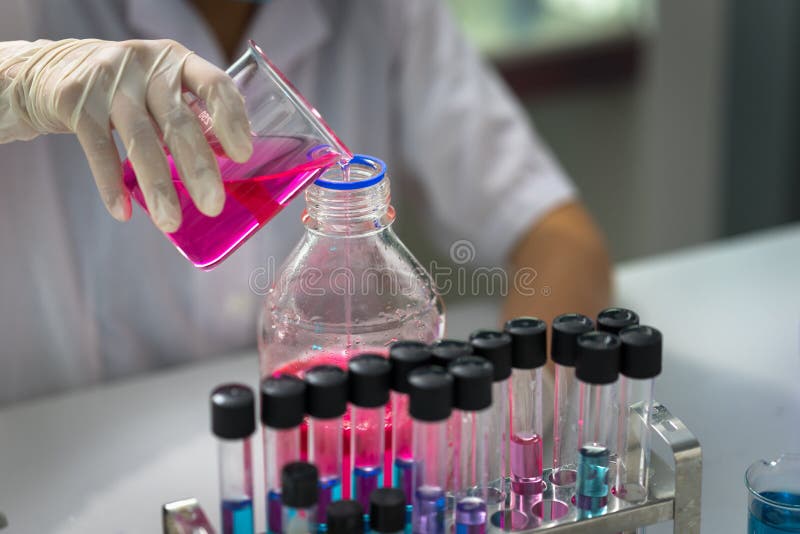 Scientist Doing Chemical Test in Laboratory Stock Photo - Image of ...