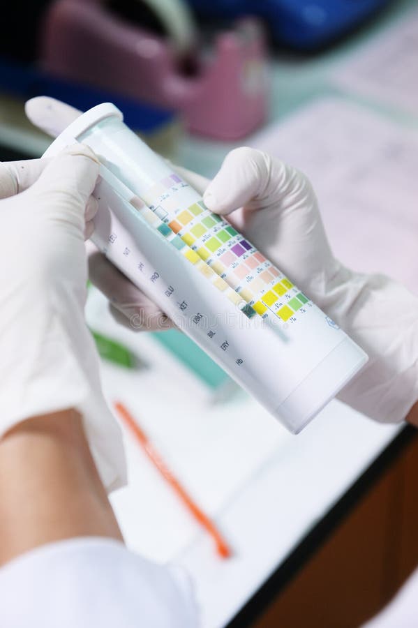 Scientist Doing Chemical Test Stock Photo - Image of measure ...