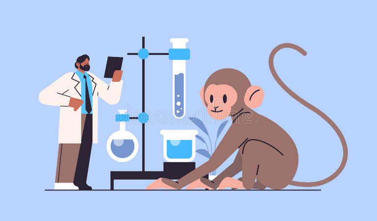Scientist Monkey Stock Illustrations – 283 Scientist Monkey Stock ...
