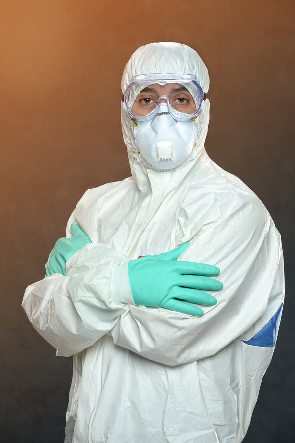 Scientist Dressed in Hazmat Suit Stock Image - Image of laboratory ...