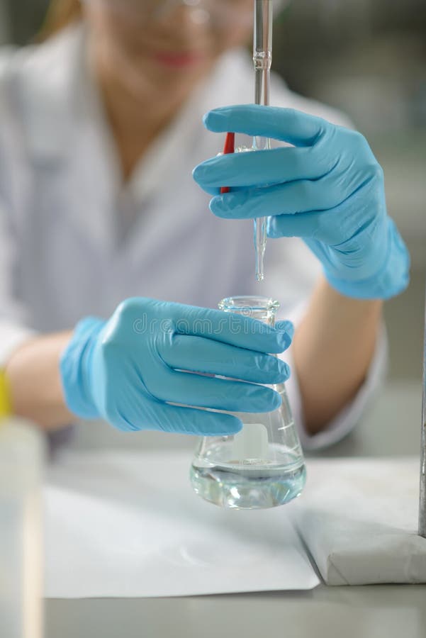 Scientist with Equipment and Science Experiments Stock Photo - Image of ...