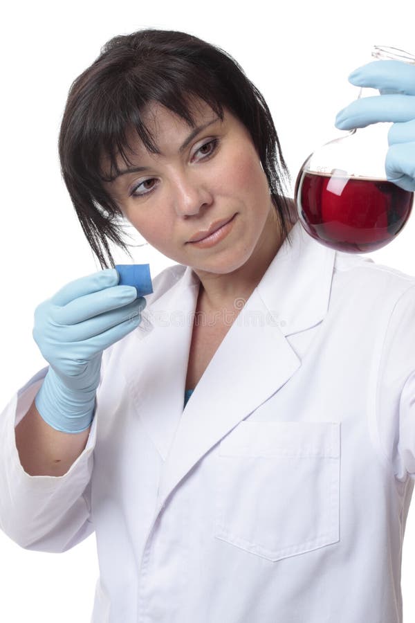 Scientist Examining Flask Stock Image Image Of Education 5527459