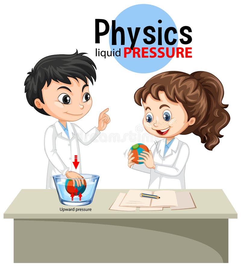 Liquid Pressure Fluids Experiment Stock Vector - Illustration of area ...