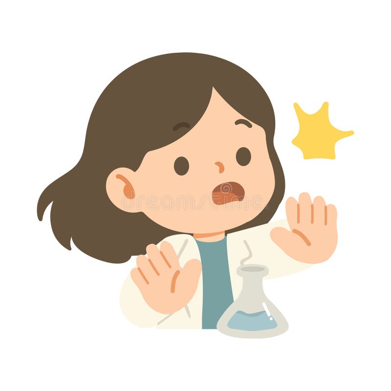 Scientist Expressing Surprise at Lab Result Stock Vector - Illustration ...