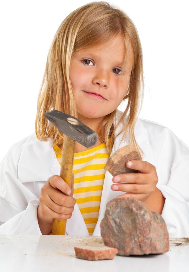 Scientist girl stock photo. Image of isolated, cute, scientist - 25974468