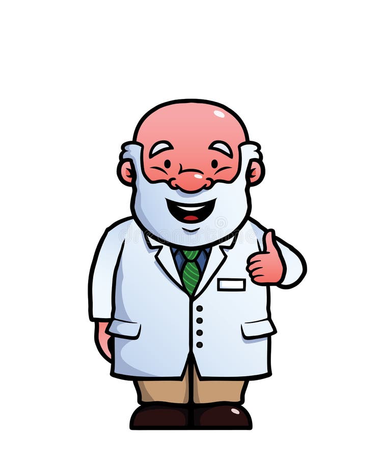 Professor Giving Thumbs Up stock vector. Illustration of clipart - 36773189