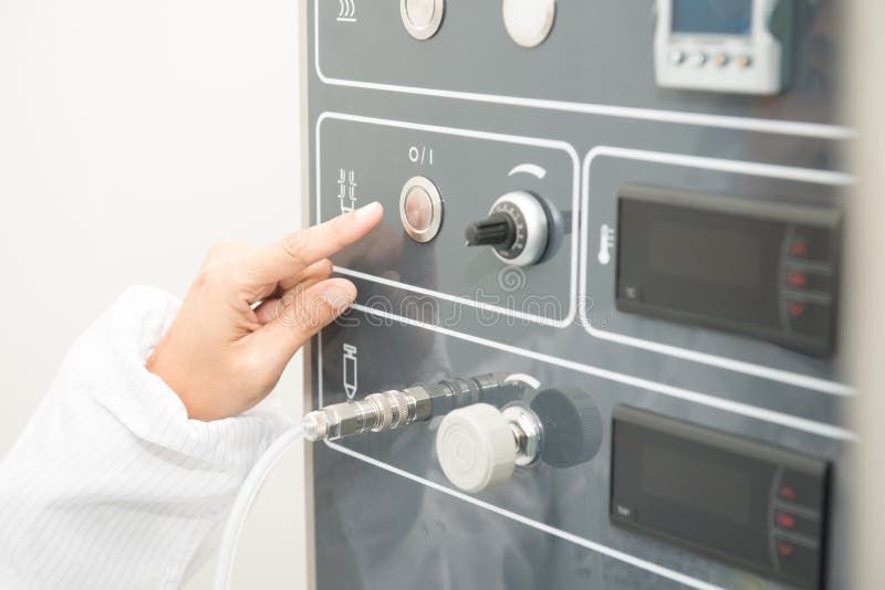 Scientist Hand Working at Pharmacy Microbiology Laboratory Stock Photo ...