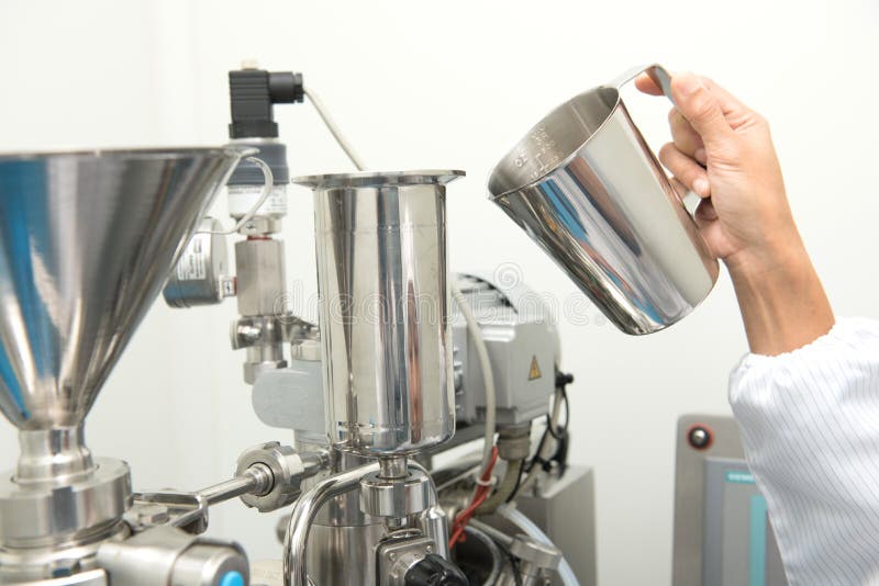 Scientist Hand Working at Pharmacy Microbiology Laboratory Stock Photo ...