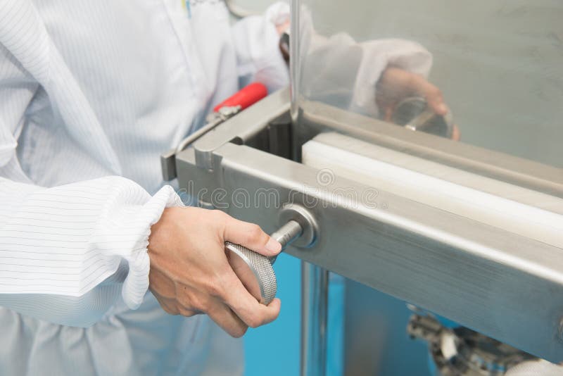Scientist Hand Working at Pharmacy Microbiology Laboratory Stock Image ...