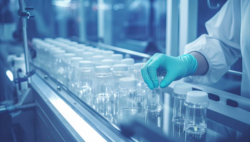 Scientist Hand Working with Test Tube in Laboratory, Science Research ...