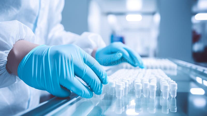 Scientist Hand Working with Test Tube in Laboratory, Science Research ...