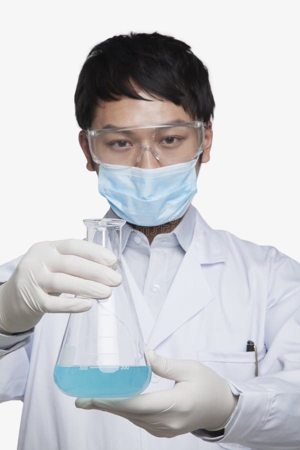 Holding up Beaker stock image. Image of testing, laboratory - 34107611