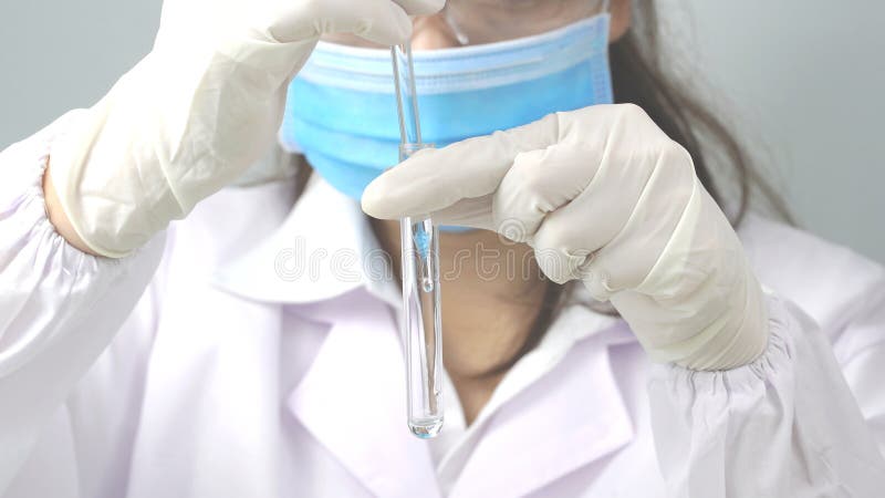 Scientist Holding Test Tube in Science Lap Stock Image - Image of ...
