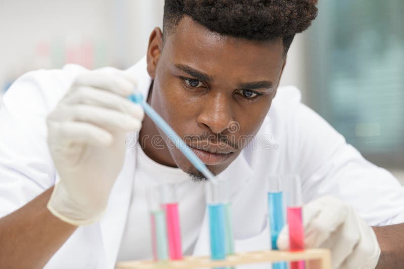 Scientist Holds Liquid Biological Sample Stock Image - Image of tube ...