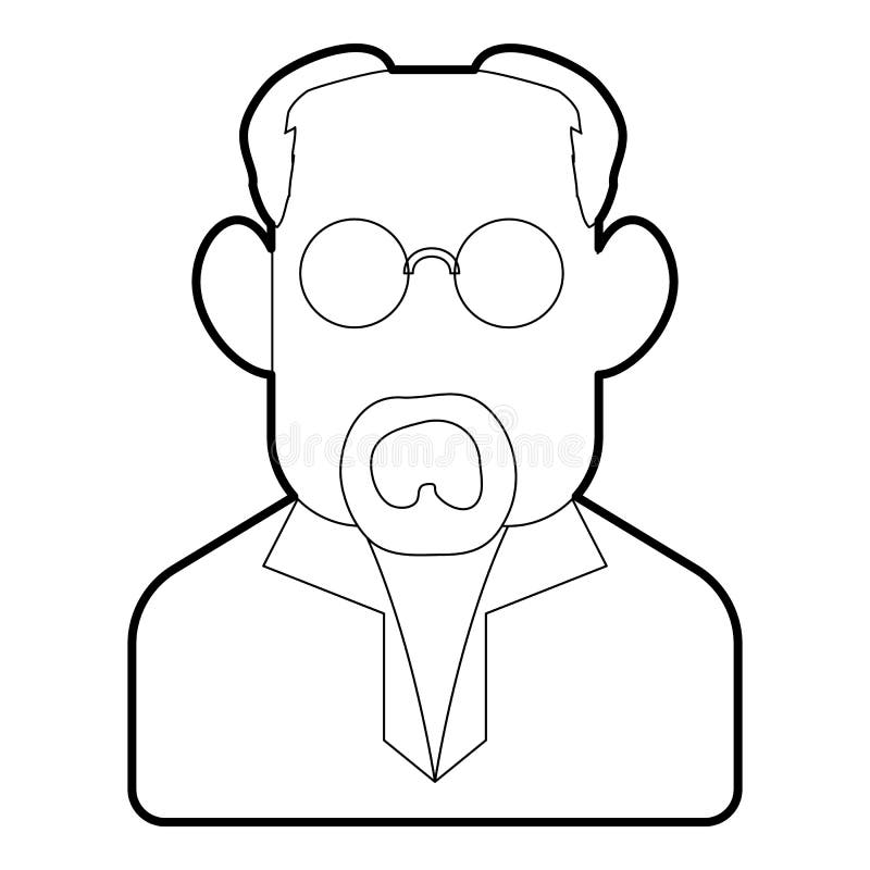 Scientist Icon, Outline Style Stock Vector - Illustration of flask ...
