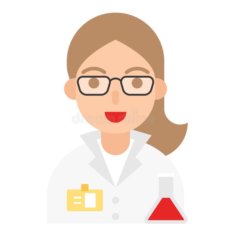 Mad Scientist Avatar, Halloween Costume Vector Illustration Stock ...