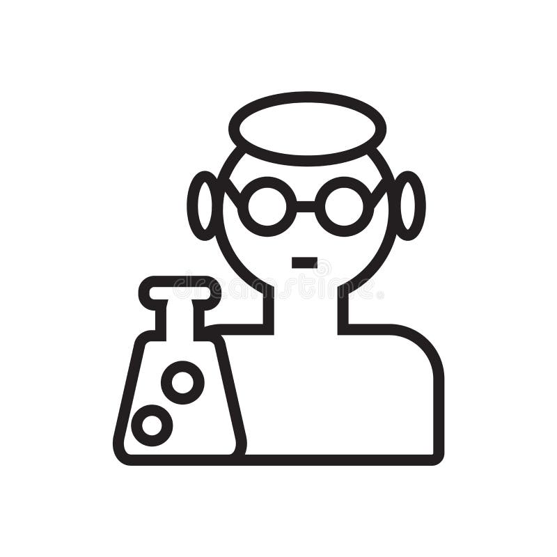 Scientist Icon Vector Isolated on White Background, Scientist Sign ...